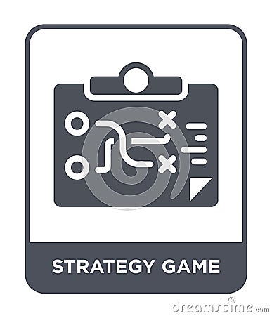 Strategy Game Icon In Trendy Design Style. Strategy Game Icon Isolated ...