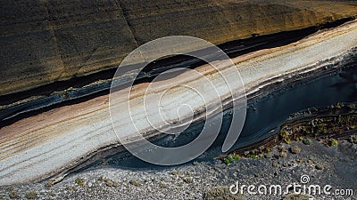 Stratum Of Earth Crust In Cross-section, Abstract Background Stock ...