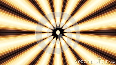 Streaks of Light Rays Spreading into All the Sides. Motion. Bright ...