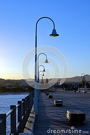 Street Lamp At Jetty In Australia Editorial Photo | CartoonDealer.com ...