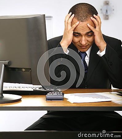 Stressed Out Employee Royalty Free Stock Image - Image: 4798166