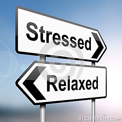 Stressed Or Relaxed. Stock Image - Image: 24618641