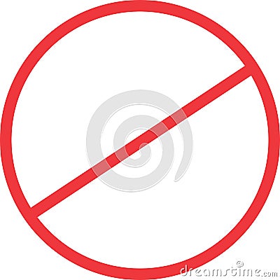 Strikethrough Red Circle With Transparent Background Royalty-Free Stock ...