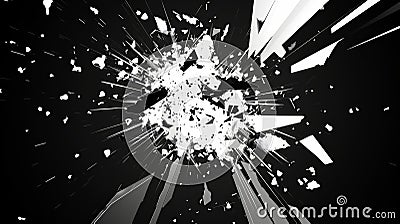 Explosive Abstract Fragmentation, Generative AI Stock Photography ...