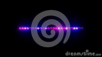 Strip of Lights Line of Flashing Lights Stock Video - Video of light ...