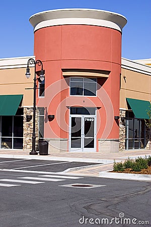 Strip Mall - Corner Store Restaurant Royalty-Free Stock Photography ...