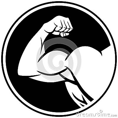 Strong Arm Symbol Vector Illustration | CartoonDealer.com #72949172