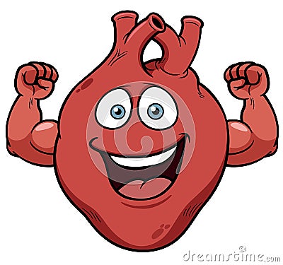 Strong Heart Cartoon Vector Illustration | CartoonDealer.com #32226984