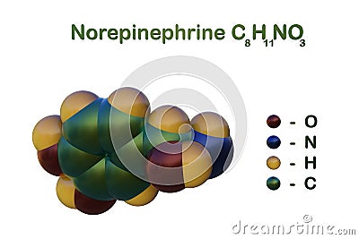 Structural Chemical Formula And Space-filling Molecular Model Of ...