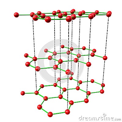 The Structure Of Graphite Stock Image | CartoonDealer.com #55335133