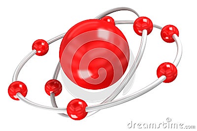 Structure Of Oxygen On A White Background Stock Photography ...