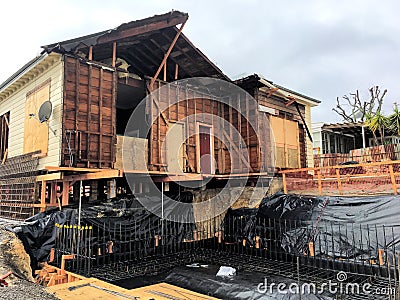 Structure Relocation Building In Auckland New Zealand Editorial Image ...