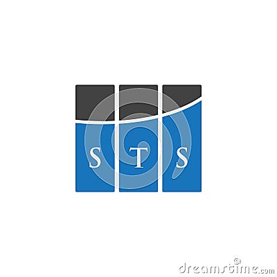 STS Letter Logo Design On White Background. STS Creative Initials ...