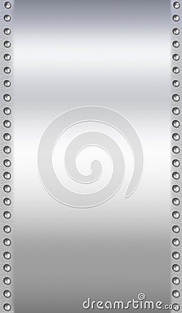 Studded Smooth Steel Background Royalty Free Stock Images - Image: 1845649