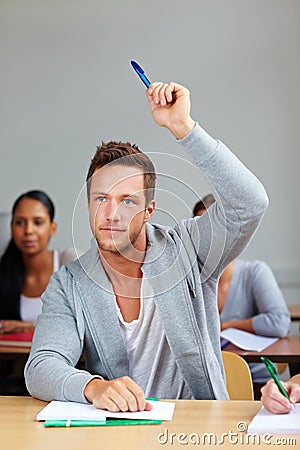 Student Giving Answer In Class Royalty Free Stock Photo - Image: 21284265