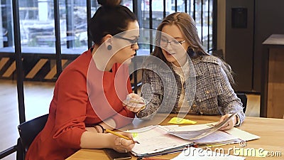 A Student Helps Another Student with Homework, Explains the Lesson ...