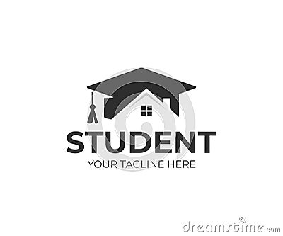 Student Housing Logo Template. Students Accommodation Vector Design ...