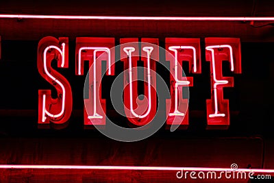 Stuff Neon Lights Stock Photography - Image: 1334762