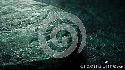 A Stunning Close Up Of A Smooth, Emerald Green Stone On A Dark, Matte ...