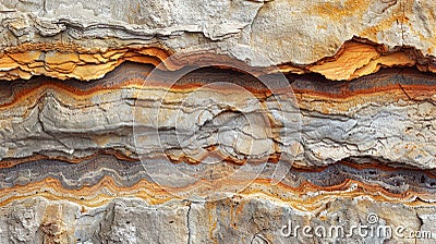 Stratified Earth: Flat Layered Sediment Texture Royalty-Free Stock ...