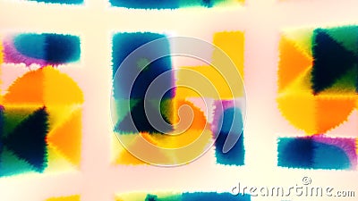 Stylish Animation of Moving Figures in Geometric Pattern. Motion Stock ...