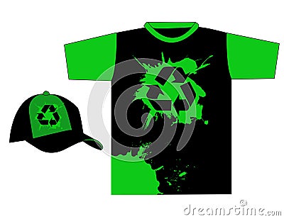 Stylish Recycle T-shirt Design Vector Royalty Free Stock Images - Image ...