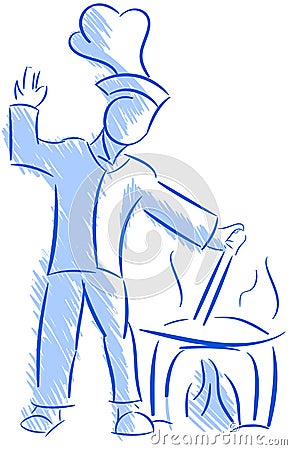 Stylized Chef Isolated Stock Vector - Image: 50795622