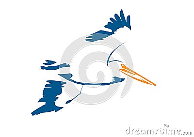 Stylized Pelican Royalty Free Stock Images - Image: 18333439