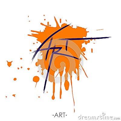 Stylized Written Word Art Lettering, Template Cartoon Vector ...