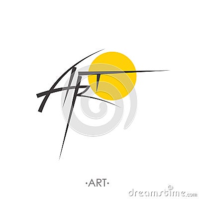 Stylized Written Word Art Lettering, Template Vector Illustration ...