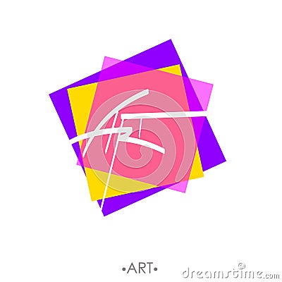 Stylized Written Word Art Lettering, Template Vector Illustration ...