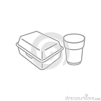 Styrofoam Packaging Vector Illustration | CartoonDealer.com #216402708