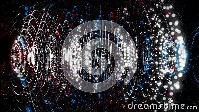 Subatomic World in a Futuristic Animation Stock Footage - Video of ...