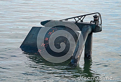 Submarine Rudder. Stock Photo - Image: 53304994