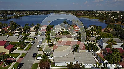 Suburban homes in Florida stock footage. Video of street - 85566654