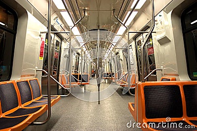 Atlanta Marta New Train Interior Stock Image - Image of subway, travel ...