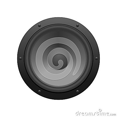 Subwoofer Illustration On White Background | CartoonDealer.com #116597860