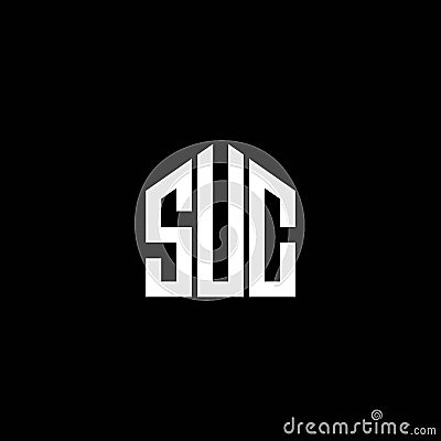 SUC Letter Logo Design On BLACK Background. SUC Creative Initials ...