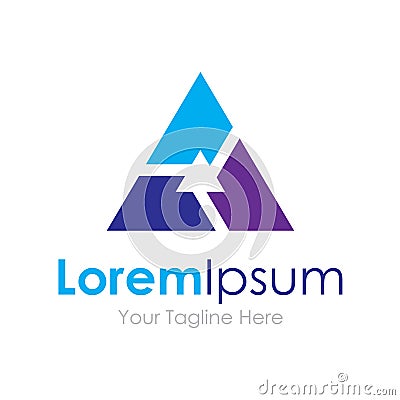 Succesful Partnership Group Teamwork Technology Triangle Concept ...