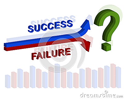 Success Vs. Failure Stock Image - Image: 10151971