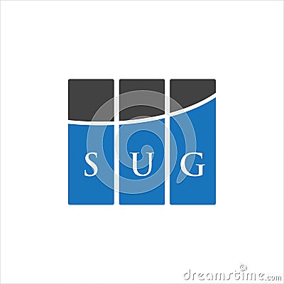SUG Letter Logo Design On White Background. SUG Creative Initials ...