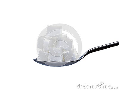 Sugar Cubes On Spoon Stock Photo - Image: 17542110