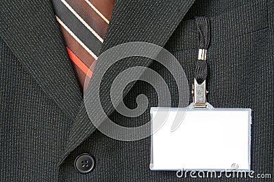 Suit And Name Tag Stock Photos - Image: 1064473