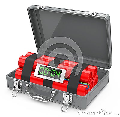 The Suitcase Bomb Stock Illustration - Image: 48766540
