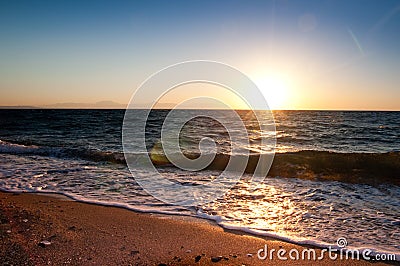 Summer Beach Sunrise Stock Photo - Image: 42001109