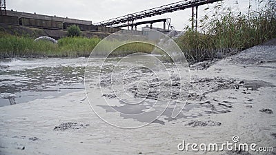 Sewage Storage of Mining and Processing Plant Stock Footage - Video of ...