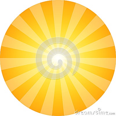 Sun Background In Circle Shape Vector Illustration | CartoonDealer.com ...