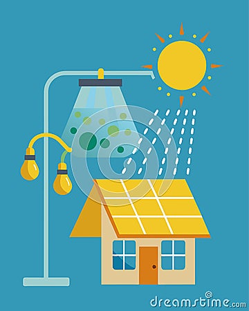 The Sun Beating Down On The Solar Panels Transforms Into A Hot Shower ...