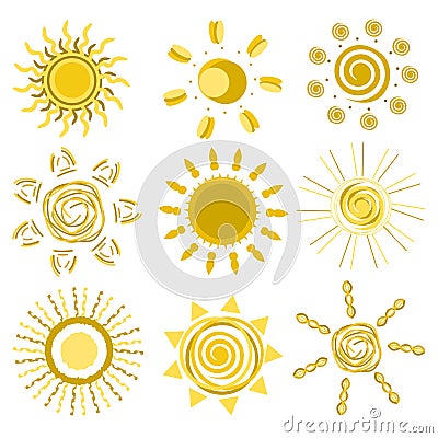 Sun Designs Stock Photos - Image: 12942363