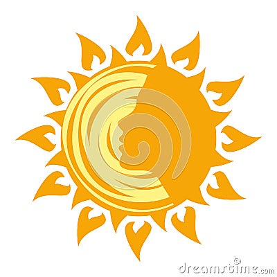 Sun Logo. Vector Illustration | CartoonDealer.com #54151562